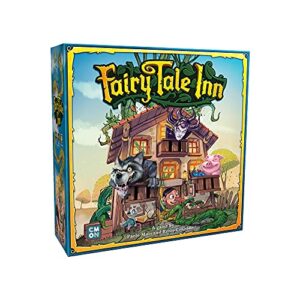 cmon fairy tale inn board game | family board game | board game for adults and kids | fun game for family game night | ages 8 and up | 2 players | average playtime 15-20 minutes | made by cmon