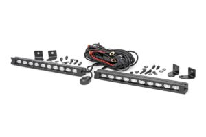 rough country 10" black series slimline cree led light bars | pair - 70410abl