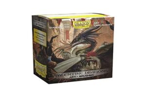 dragon shield sleeves – valentine dragons 100 ct - mgt card sleeves are smooth & tough - compatible with pokemon, yugioh, & magic the gathering card sleeves