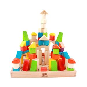 besting balancing stacking blocks with different shape and color parent-child children's educational balance wooden stacking interlock decompression preschool toys balancing games (hj003)