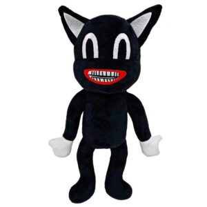 cartoon black cat plush stuffed toy, soft animal cat plush toys kids birthday/easter day ideas