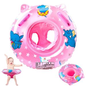 walsai baby swimming float, inflatable swimming ring with float seat for 6 months-6 years children (pink)