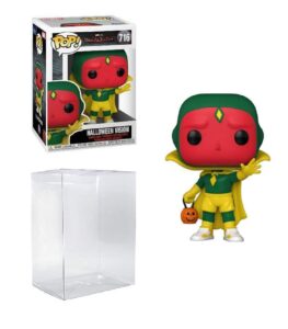 vision halloween pop #716 pop tv: wanda vision vinyl figure (bundled with ecotek protector to protect display box)