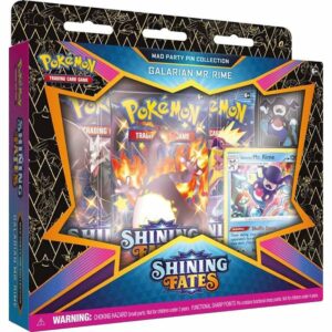 pokémon tcg: shining fates mad party pin collection