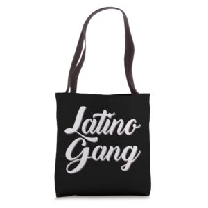 latino gang trap soy peor acostumbre latin mexican cholo mex tote bag