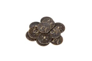 mythological creatures themed gaming coins - medium 25mm 12-pack, novelty fantasy replica coins