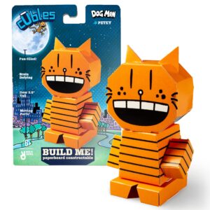 cubles toy building set, 3d puzzle meets origami kit, stem toys - the dog man series - petey