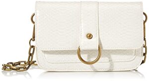 the drop women's lara chain mini crossbody bag, ivory, one size