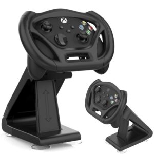 xbox series gaming racing wheel, meagadream steering wheel with 4 table suction cup for microsoft xbox series s/x, xbox one/xbox one s/xbox one x controller (controller not included)