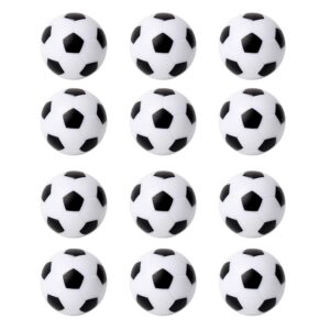 gse games & sports expert foosball table replacement balls, 36mm tabletop soccer football balls for foosball table accessories (white-12 pack)