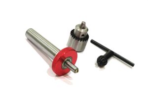 micro fine drill mill adaptor miniature quill 1/2" shank- with jt0 taper to mount drill chuck-manual feed control-avoids drill breakag