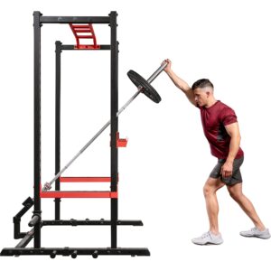 sunny health & fitness landmine attachment for power racks and cages - sf-xfa004