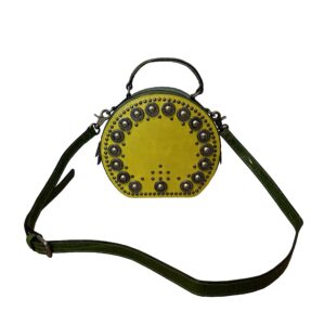 amerileather jetta embellished leather crossbody (#1213-7)