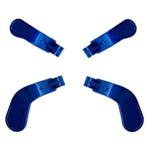 4pcs metal paddles hair trigger locks buttons replacement for elite series 2 controller, xbox one elite controller & elite series 2 core - blue