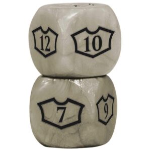 deluxe 22mm plains loyalty dice set with 7-12 for magic: the gathering