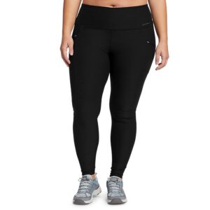 eddie bauer women's trail tight leggings - high rise, black, 2x, plus