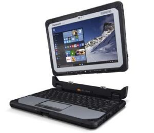 panasonic toughbook cf-20 10.1-inch multi touch laptop, m5-6y57@1.1ghz, 8gb, 128gb ssd, wi-fi, bluetooth, dual pass, webcam, rear camera, emissive backlit keyboard, win 10 pro, 4g lte (renewed)