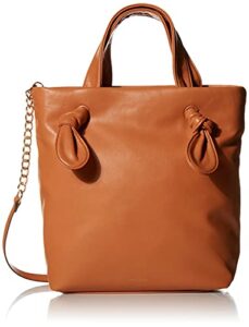 anne klein soft knot tote, camel