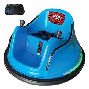 the bubble factory electric rc kids bumper car with light and music , blue large