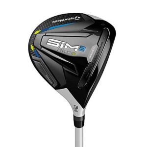 taylormade sim 2 max draw fairway mens right hand graphite senior 5 wood , black/light grey