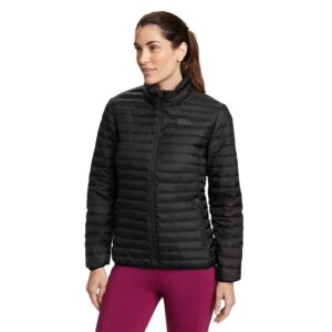 eddie bauer women's microlight down jacket, onyx, medium