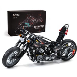 nifeliz knuckle chopper motorcycle building kit (451 pieces)