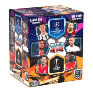 topps india uefa champions league & europa league tcg 2020/21 (carry box)