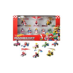 diecast hotwheels mario kart cars 8 pack [collector set]