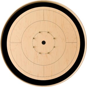 the crokinole canada board (no branding, with checkerboard) - tournament style crokinole board game set (meets nca standards)