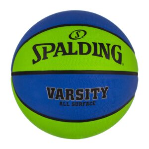 spalding varsity blue/green outdoor basketball 29.5"