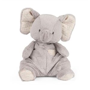 gund baby oh so snuggly elephant large plush stuffed animal for babies and infants, ash grey, 12.5”