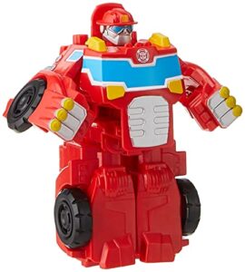 transformers playskool heroes rescue bots academy classic heroes team heatwave the fire-bot converting toy, 4.5-inch action figure, kids ages 3 and up