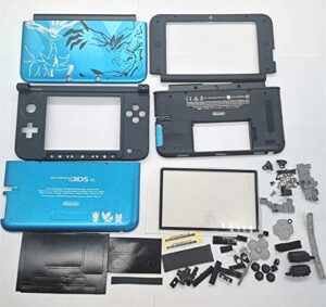 full housing case cover shell with buttons replacement parts for 3ds xl / 3ds ll game console-custom blue.