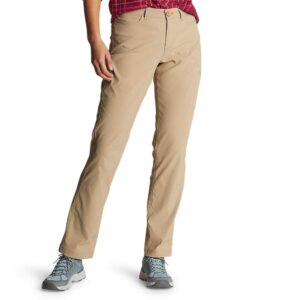 eddie bauer women's rainier pants, light khaki, 18, hiking pants