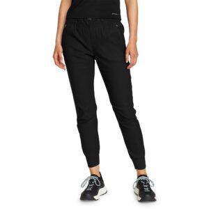 eddie bauer women's rainier jogger pants, black, 8, hiking pants