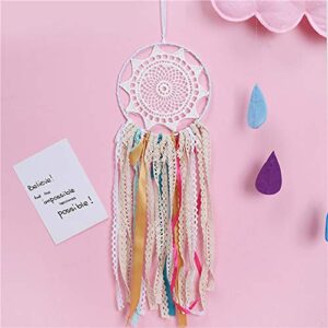 ohome boho dream catcher handmade colorful macrame dreamcatcher for wall hanging home, wedding, garden decor, girls kids bedroom decoration blessing gift