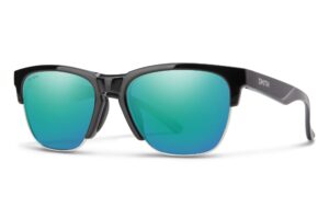 smith haywire chromapop sunglasses, black/chromapop polarized opal mirror, one size