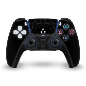 head case designs officially licensed assassin's creed crests legacy logo vinyl faceplate sticker gaming skin decal cover compatible with sony playstation 5 ps5 dualsense controller