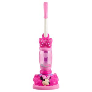 disney junior minnie mouse twinkle bows play vacuum with lights and realistic sounds, kids toys for ages 3 up by just play