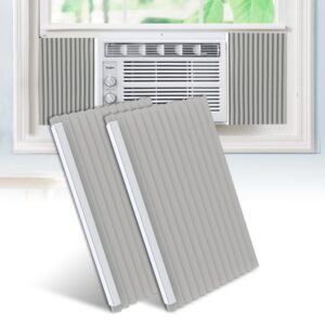 bjade's window air conditioner side panels kit,window ac foam insulation side panels for window ac unit indoor air conditioner cover for summer winter protection,17" x 9" x 7/8" window seal panel