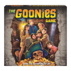 goonies, the goonies game retro vintage 80’s family movie board game, for kids aged 10 and up