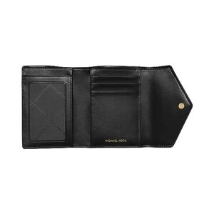 michael kors womens greenwich medium envelope wallets trifold black one size