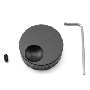 magic&shell volume control switch knob 32x13mm black aluminum sound control rotary switch knob for 6mm potentiometer volume tuning knob