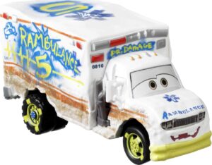 disney cars toys pixar cars die-cast oversized dr damage vehicle, collectible toy truck gifts for kids age 3 and older, multi