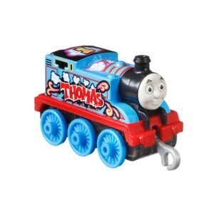 thomas & friends trackmaster push along small metal engine, graffiti thomas