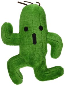 lixinya cactus plush toy with classic cactuar pose, green plant stuffed animal cactus cactuar plush