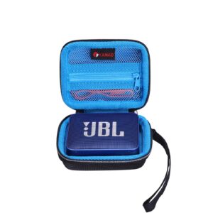 xanad hard case for jbl go or jbl go 2 speaker - travel carrying storage protective bag (blue)