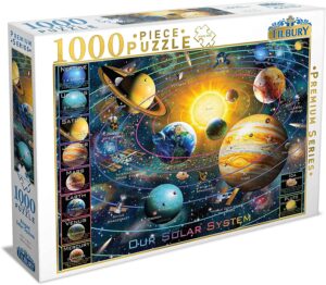 tilbury premium jigsaw puzzle - 1000 piece puzzle - a brilliant solar system puzzle. the perfect jigsaw puzzle for the whole family and great games for adults