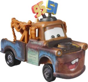 disney cars toys pixar cars die-cast oversized team 95 and 51 mater vehicle, collectible toy truck gifts for kids age 3 and older, multi