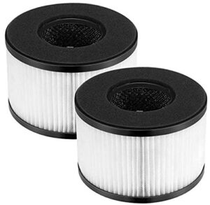 bs-03 h13 true hepa replacement filter, compatible with partu air purifier bs-03 part u and part x, 3 in 1 air filter true hepa filter activated carbon filter, 2 pack